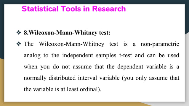 STATISTICAL TOOLS IN RESEARCH | PDF