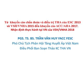 TỪ KHUYẾN CÁO ĐẾN CHẨN ĐOÁN VÀ ĐIỀU TRỊ TĂNG HUYẾT ÁP | PPTX