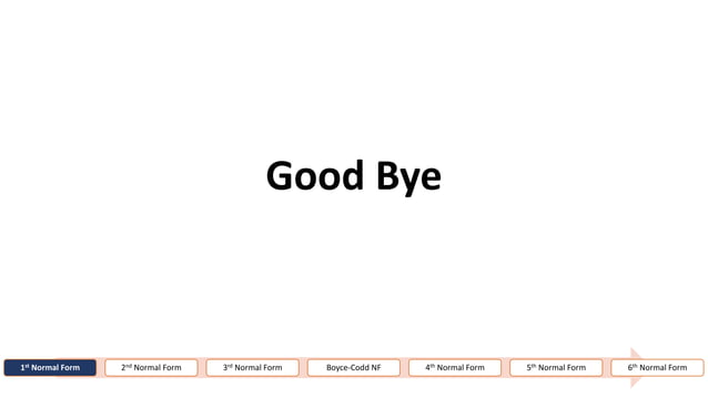 Database Normalization slides | PPT