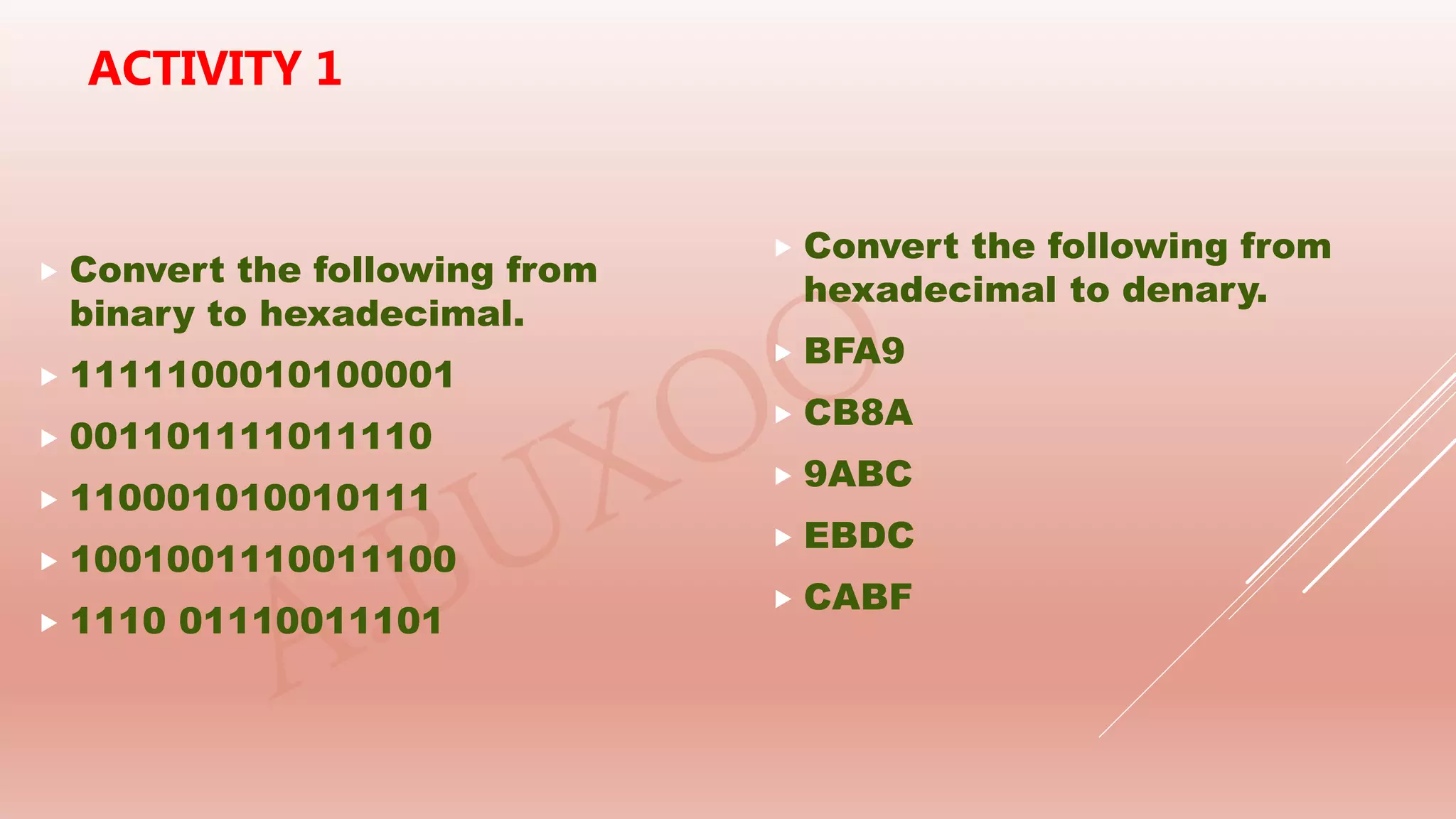 1.1.2 HEXADECIMAL | PPTX