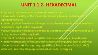 1.1.2 HEXADECIMAL | PPTX