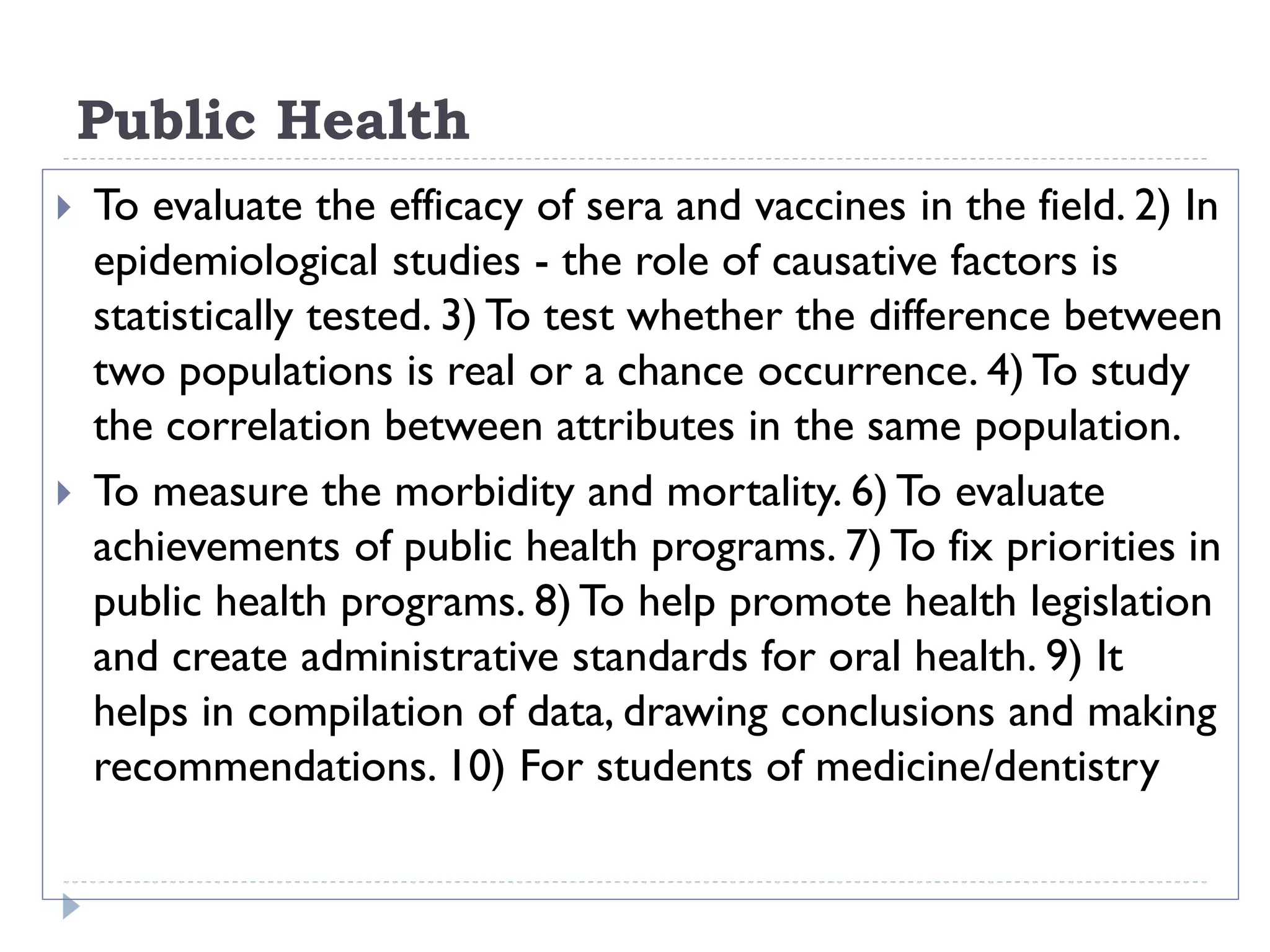 1. Introduction to biostatistics | PDF
