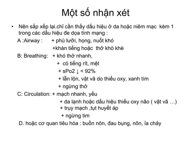 cấp cứu phản vệ từ lý thuyết đến thực hành | PPT