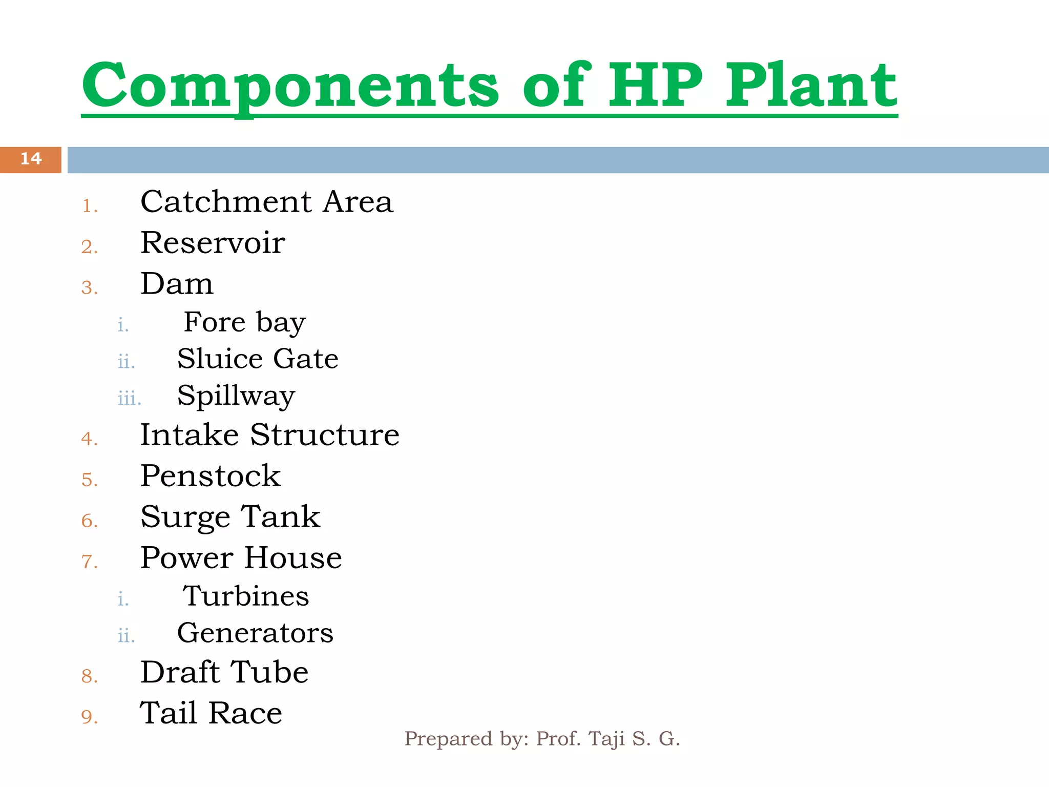 Component of Hydro Power Plant | PDF
