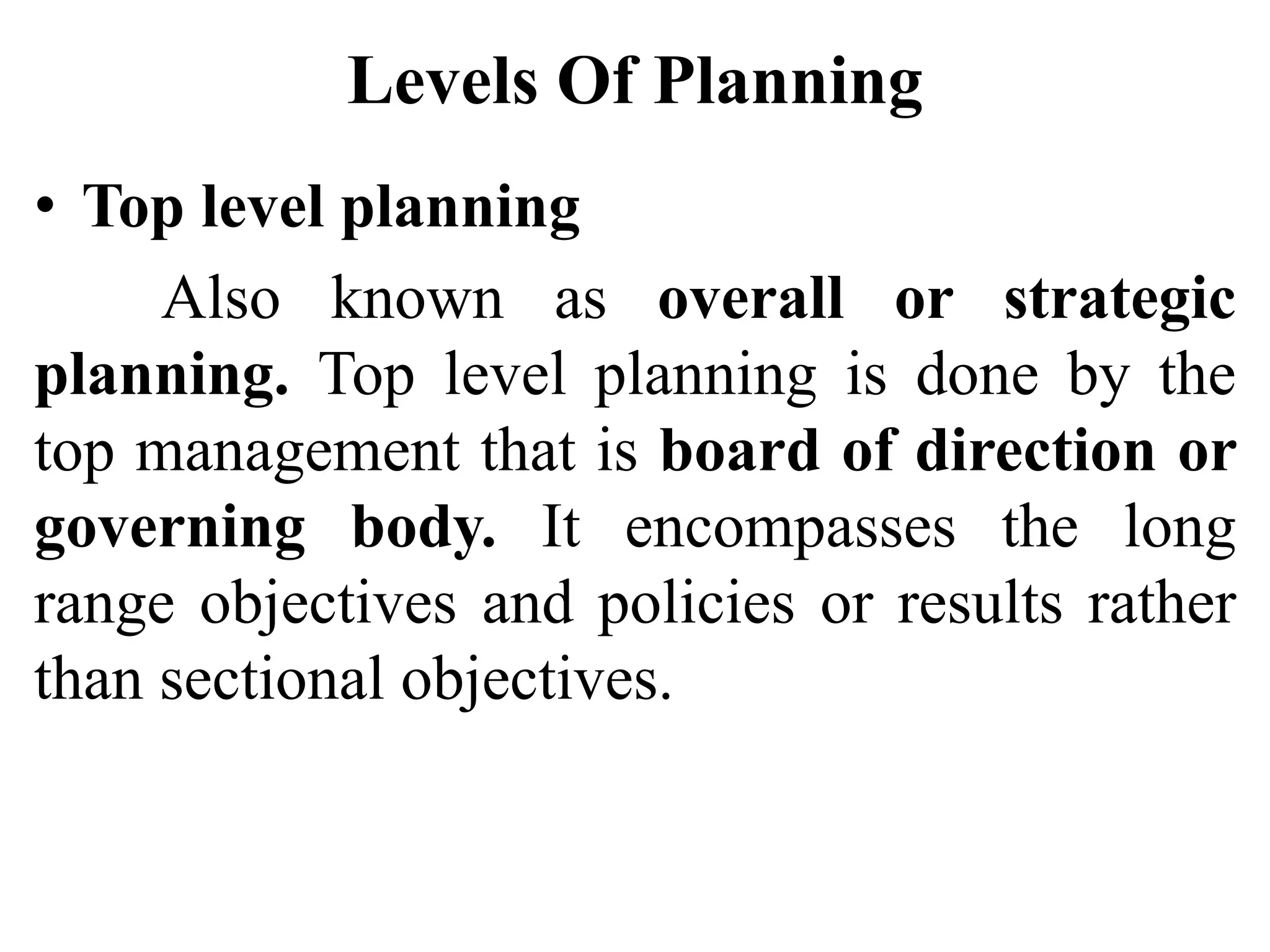 Planning- Management Process | PPT