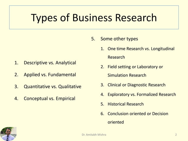 Types of Business Research | PDF