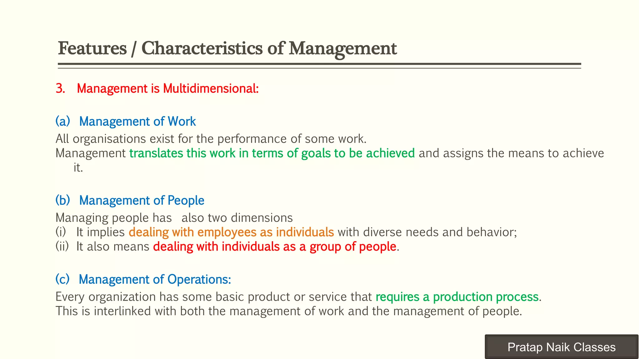 Concept and Features of Management : XII Business Studies | PPTX