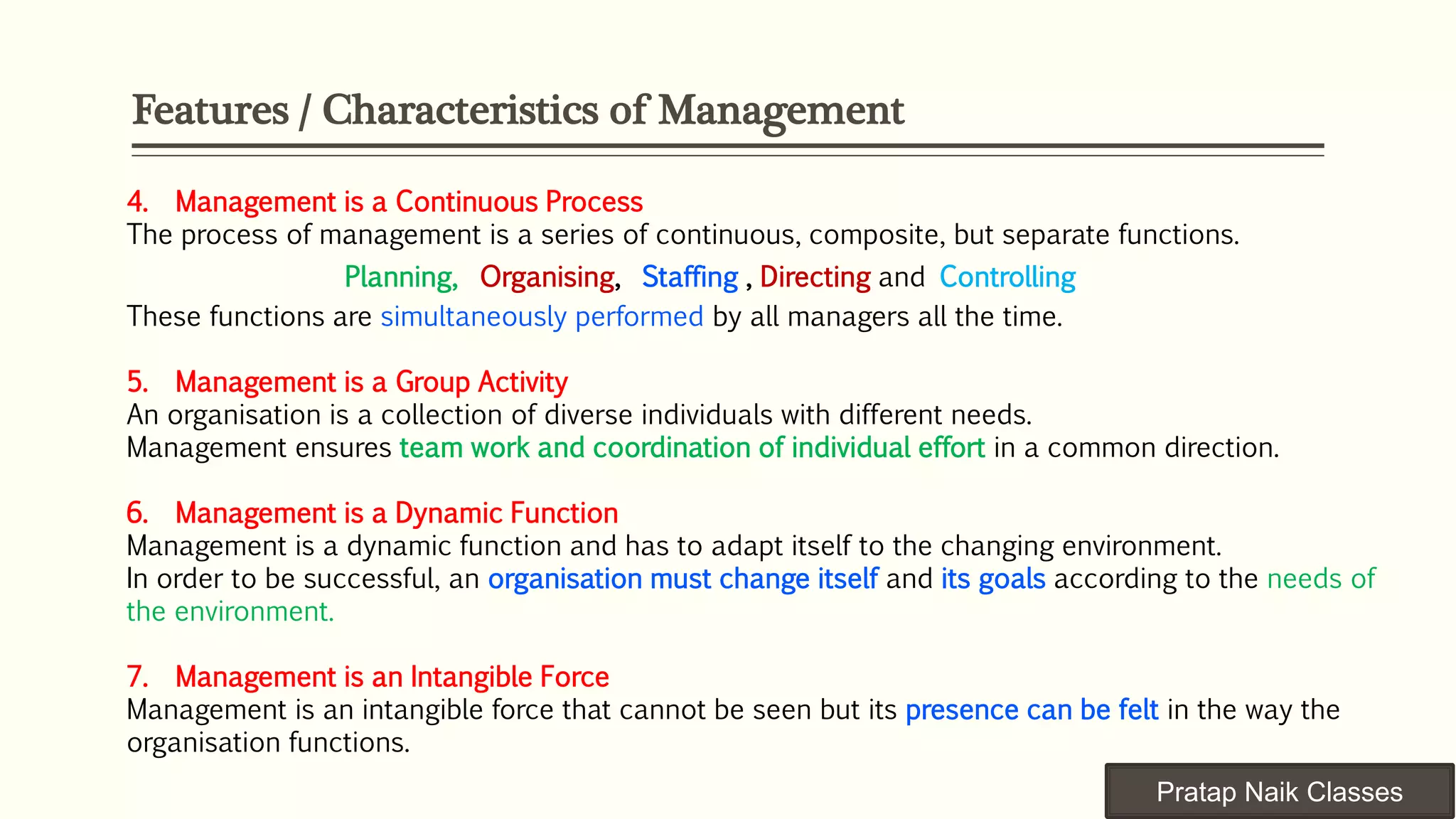 Concept and Features of Management : XII Business Studies | PPTX