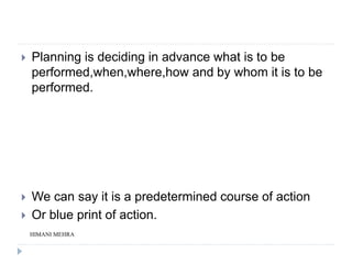 1. planning in sports | PPTX