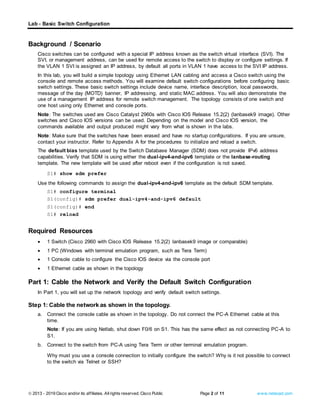 Practica_Configuracion_Basica_SW_Cisco | PDF
