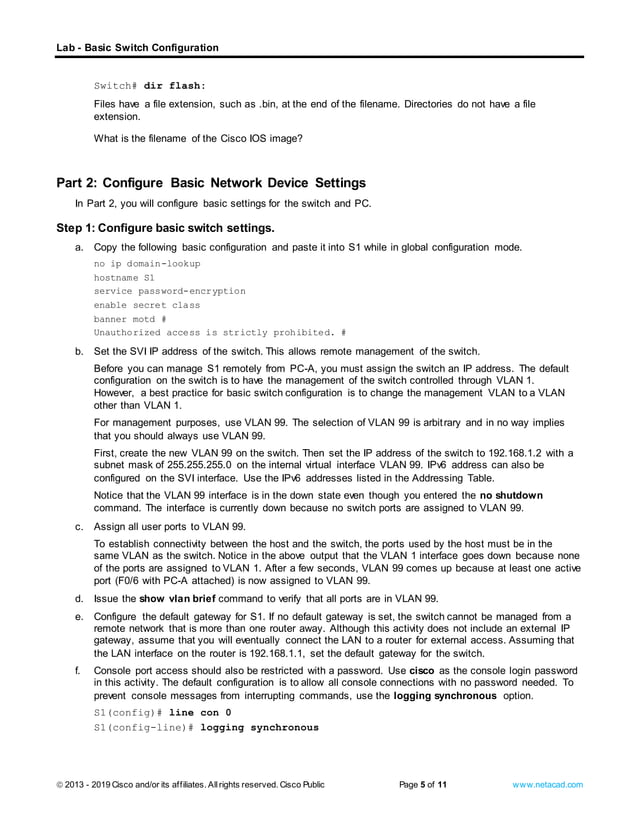 Practica_Configuracion_Basica_SW_Cisco | PDF