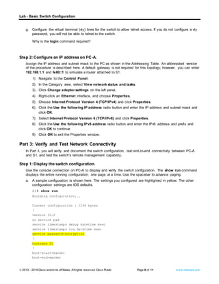 Practica_Configuracion_Basica_SW_Cisco | PDF