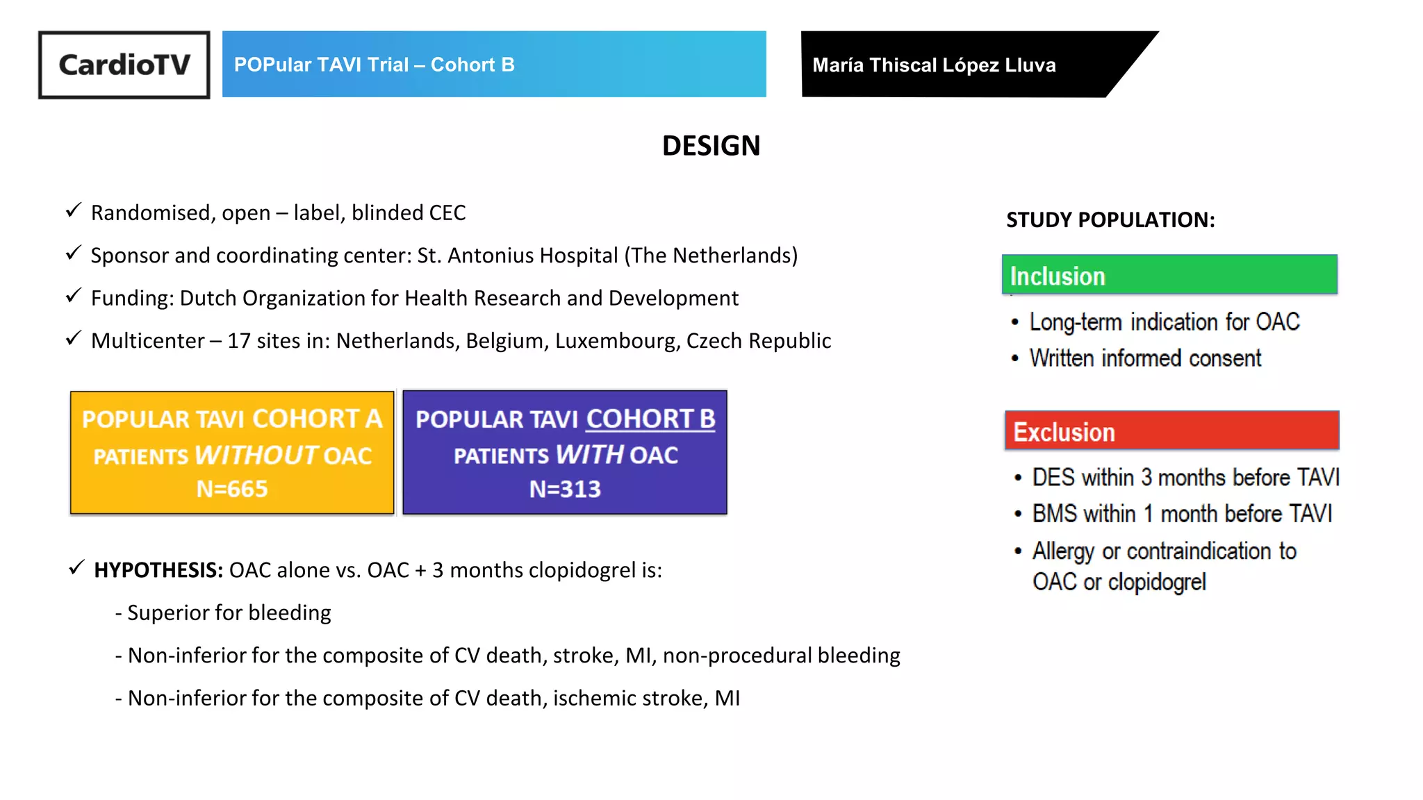 PoPular TAVI Trial - Cohort B | PDF