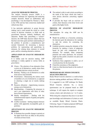 An Approach for Ready Mixed Concrete Selection for Construction Companies through Analytic ...