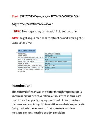 Dairy Process Engineering | DOCX