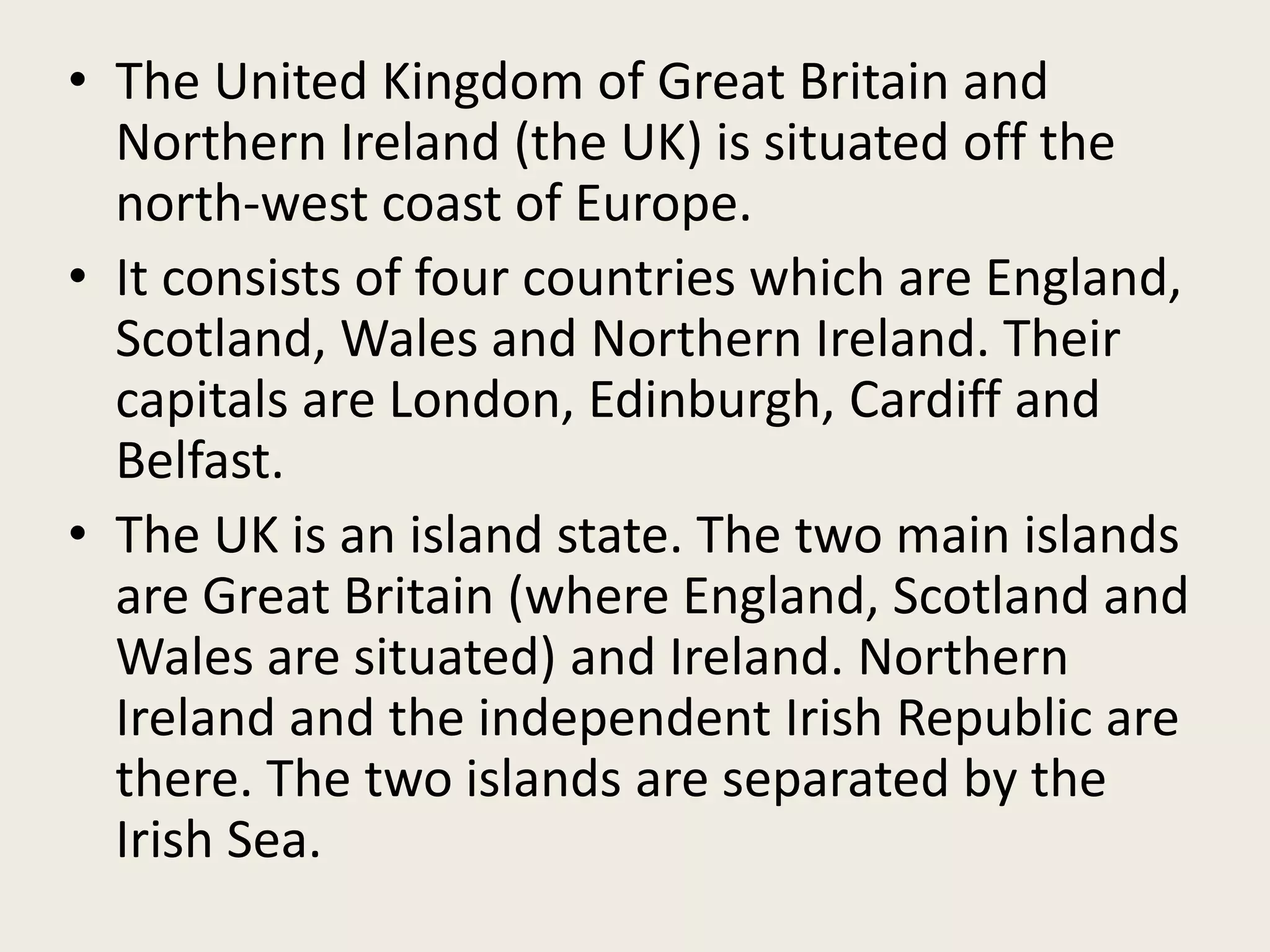 THE UNITED KINGDOM OF GREAT BRITAIN AND NORTHERN IRELAND | PPTX