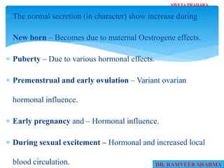 LEUCORRHOEA, Physiological Vaginal Discharge, SHWETA PRADARA ...