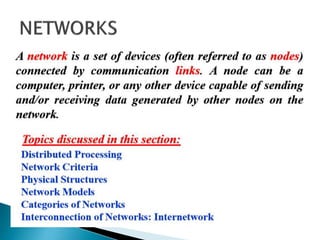 SYBSC IT COMPUTER NETWORKS UNIT I Introduction to Data Communications and networking | PPT