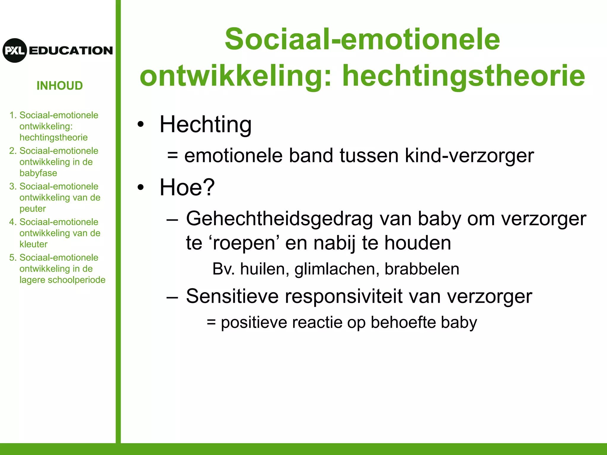 PPT theoretische omkadering (sociaal emotionele ontwikkeling) | PPTX