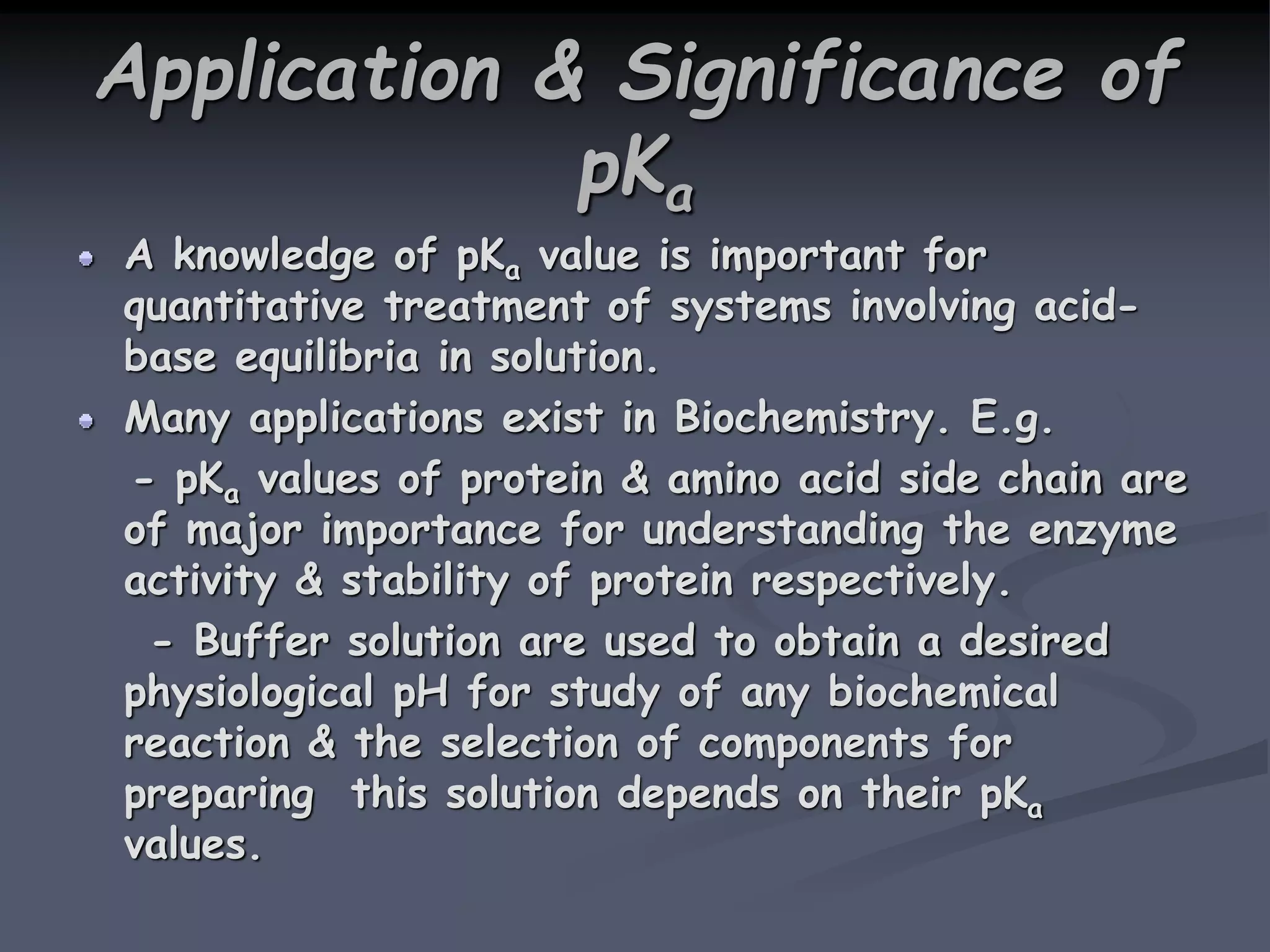 pka and acid dissociation constant | PPT