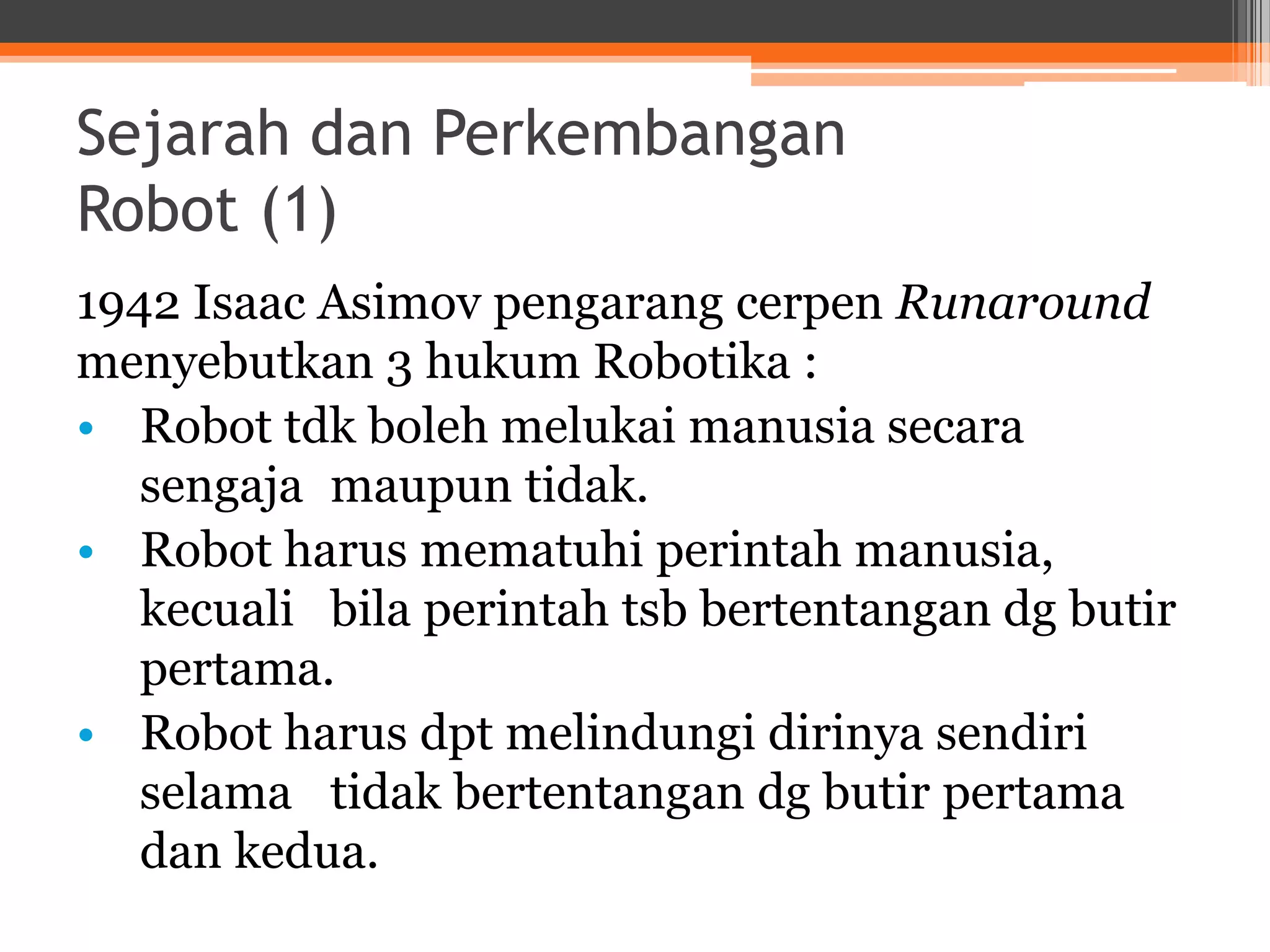 1. pengenalan dasar robotika | PPT