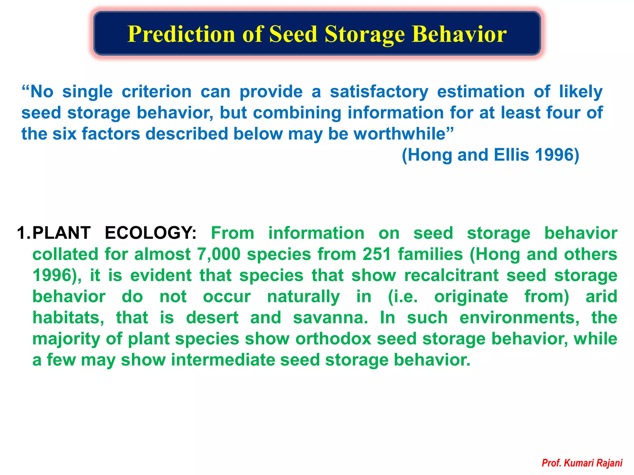 Classification of seeds | PDF