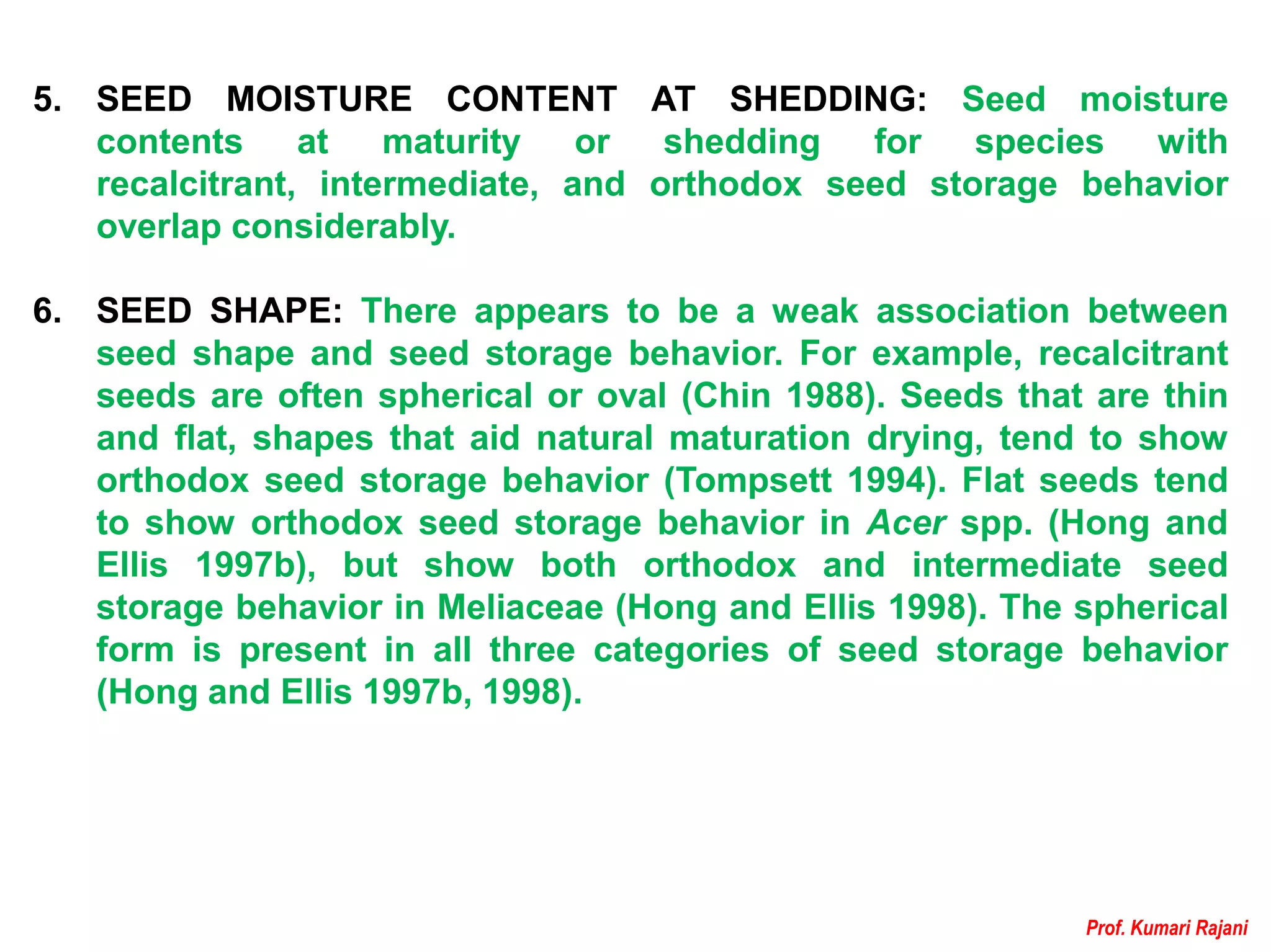 Classification of seeds | PDF