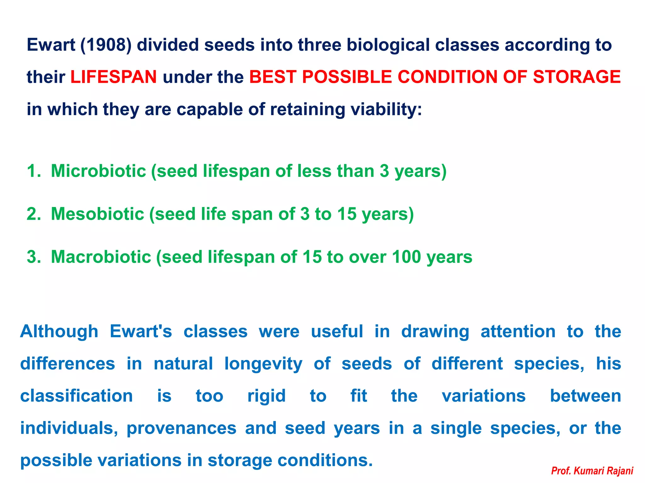 Classification of seeds | PDF