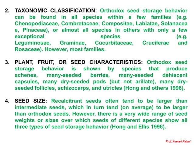 Classification of seeds | PDF