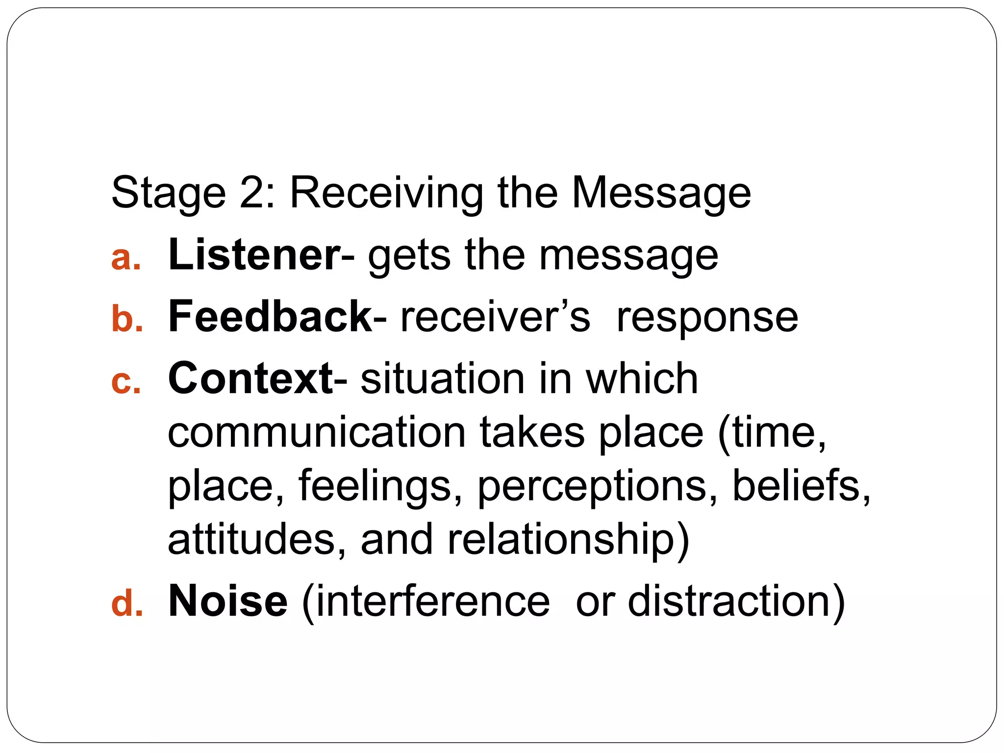 1. define communication and the nature and process of communication | PPTX