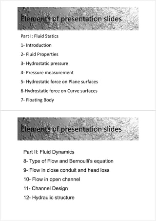 1. fluid mechanic introduction | PDF