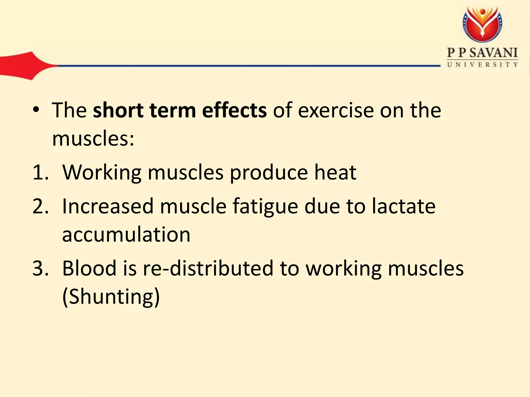 1. Effect of exercise on Body systems | PPTX