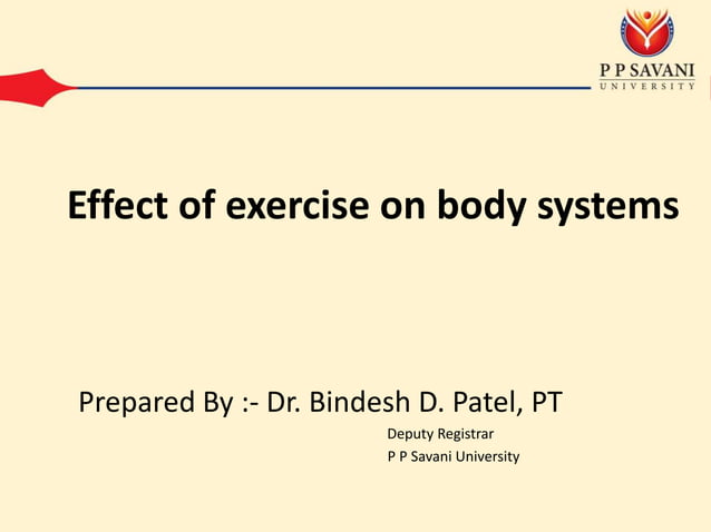 1. Effect of exercise on Body systems | PPTX | Lung and Respiratory ...