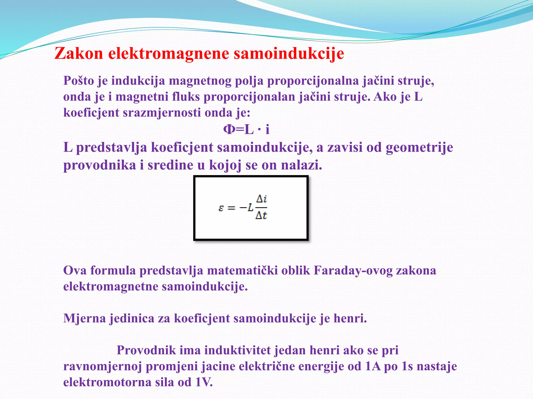 Elektromagnetna samoindukcija | PPTX