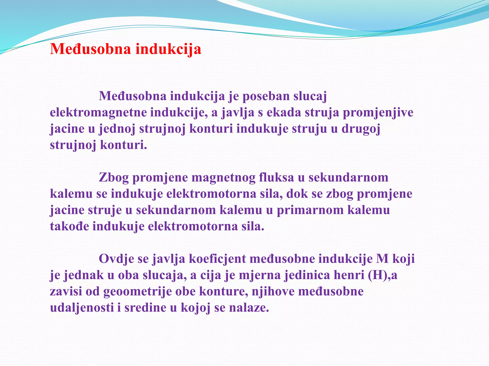 Elektromagnetna samoindukcija | PPTX