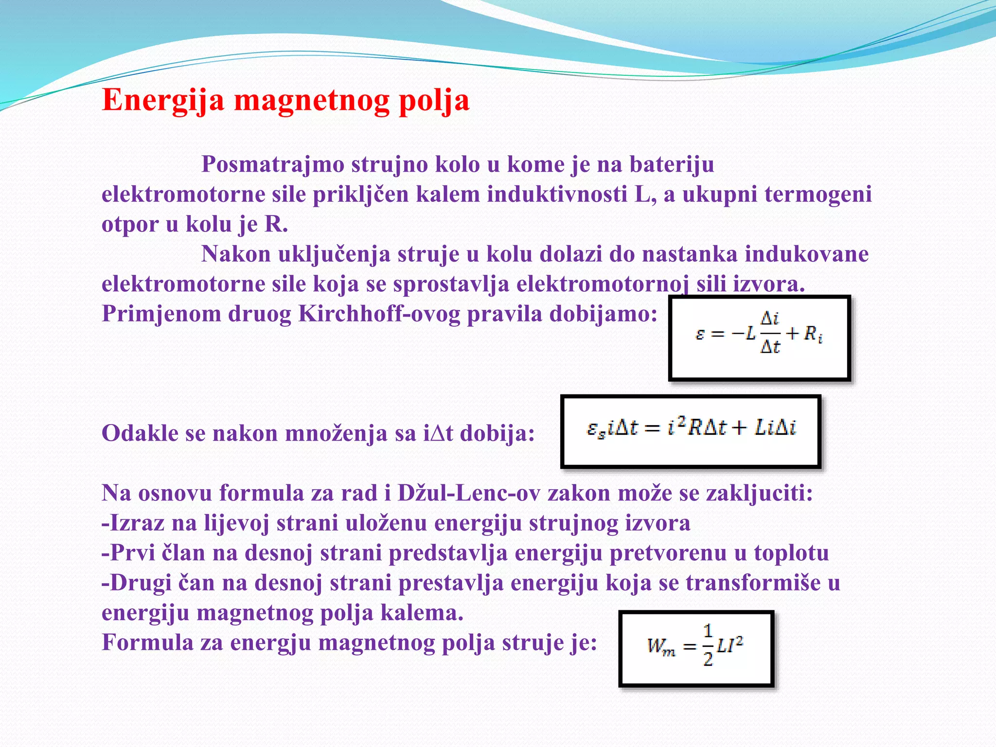 Elektromagnetna samoindukcija | PPTX