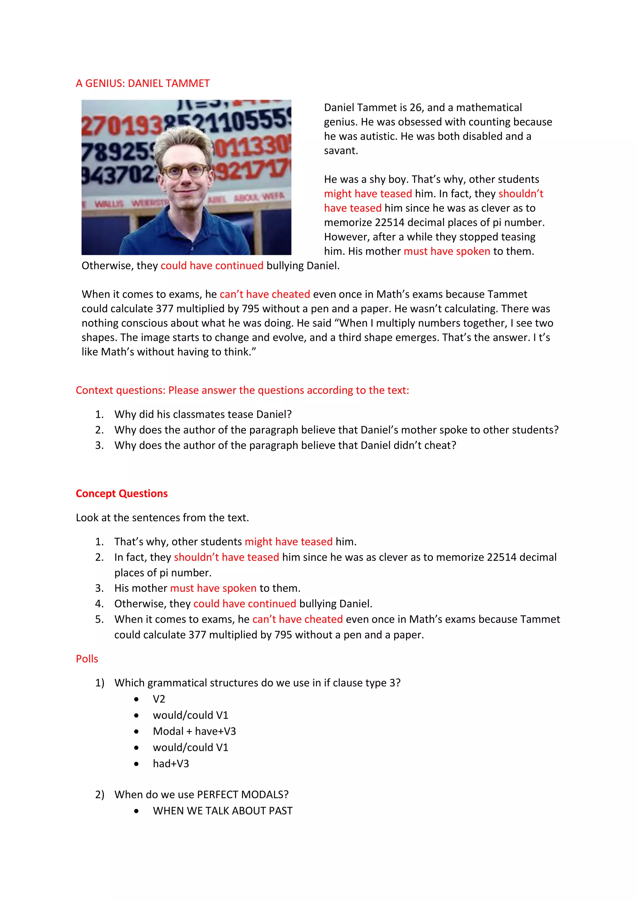 perfect modals | PDF