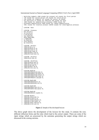DEVELOPING A SIMPLIFIED MORPHOLOGICAL ANALYZER FOR ARABIC PRONOMINAL ...