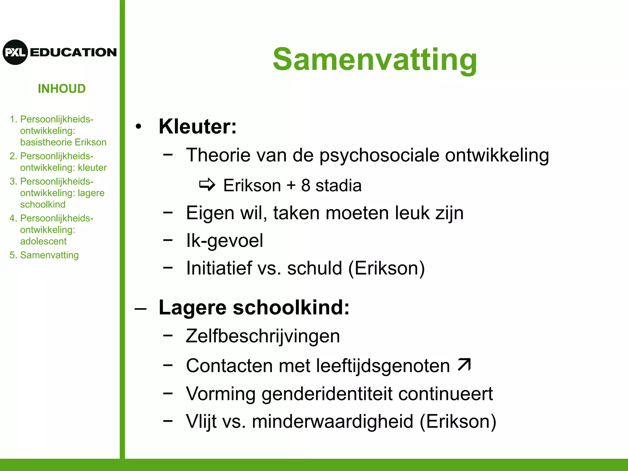 PPT theoretische omkadering (persoonlijkheidsontwikkeling) | PPTX