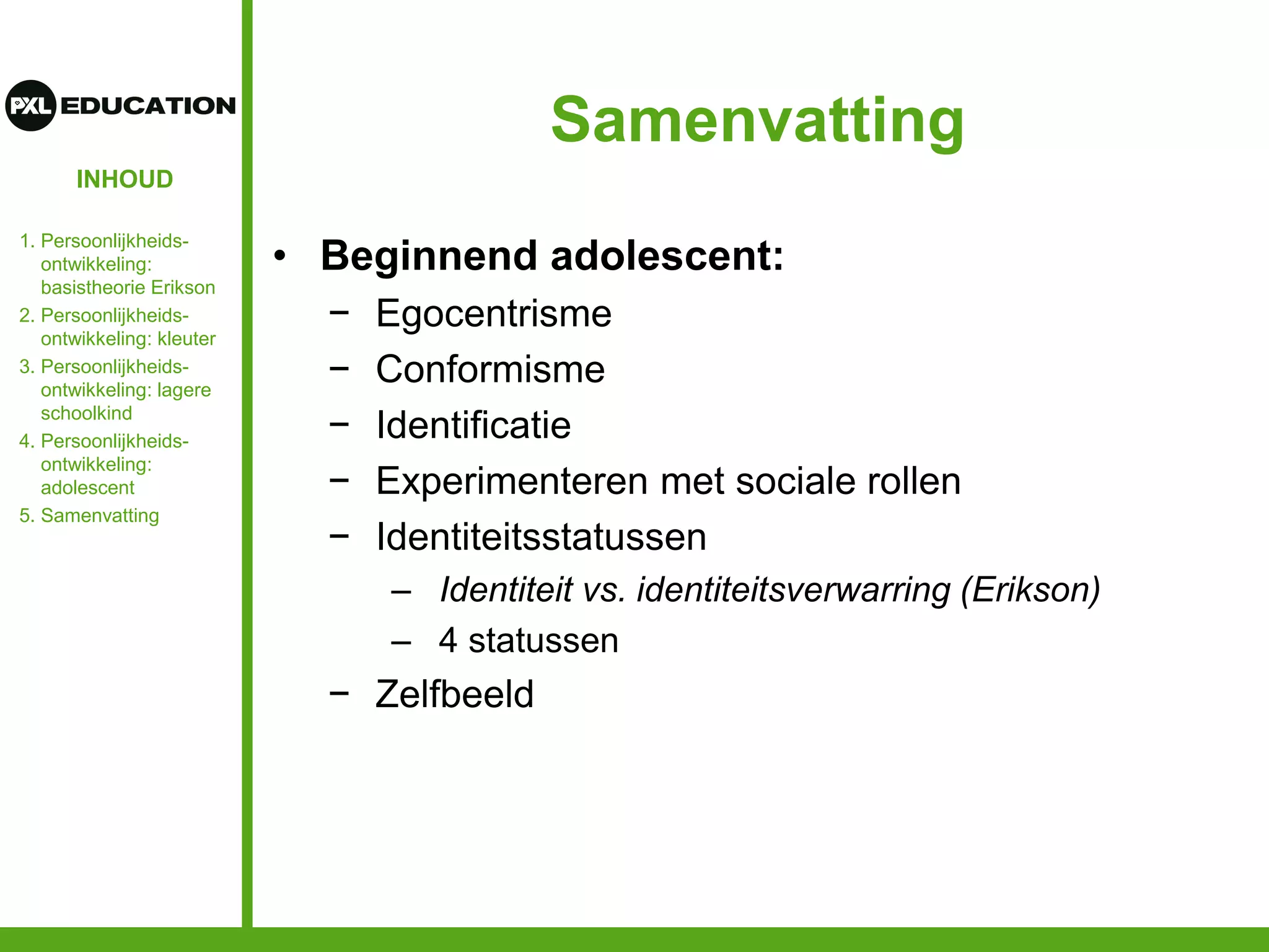 PPT theoretische omkadering (persoonlijkheidsontwikkeling) | PPTX