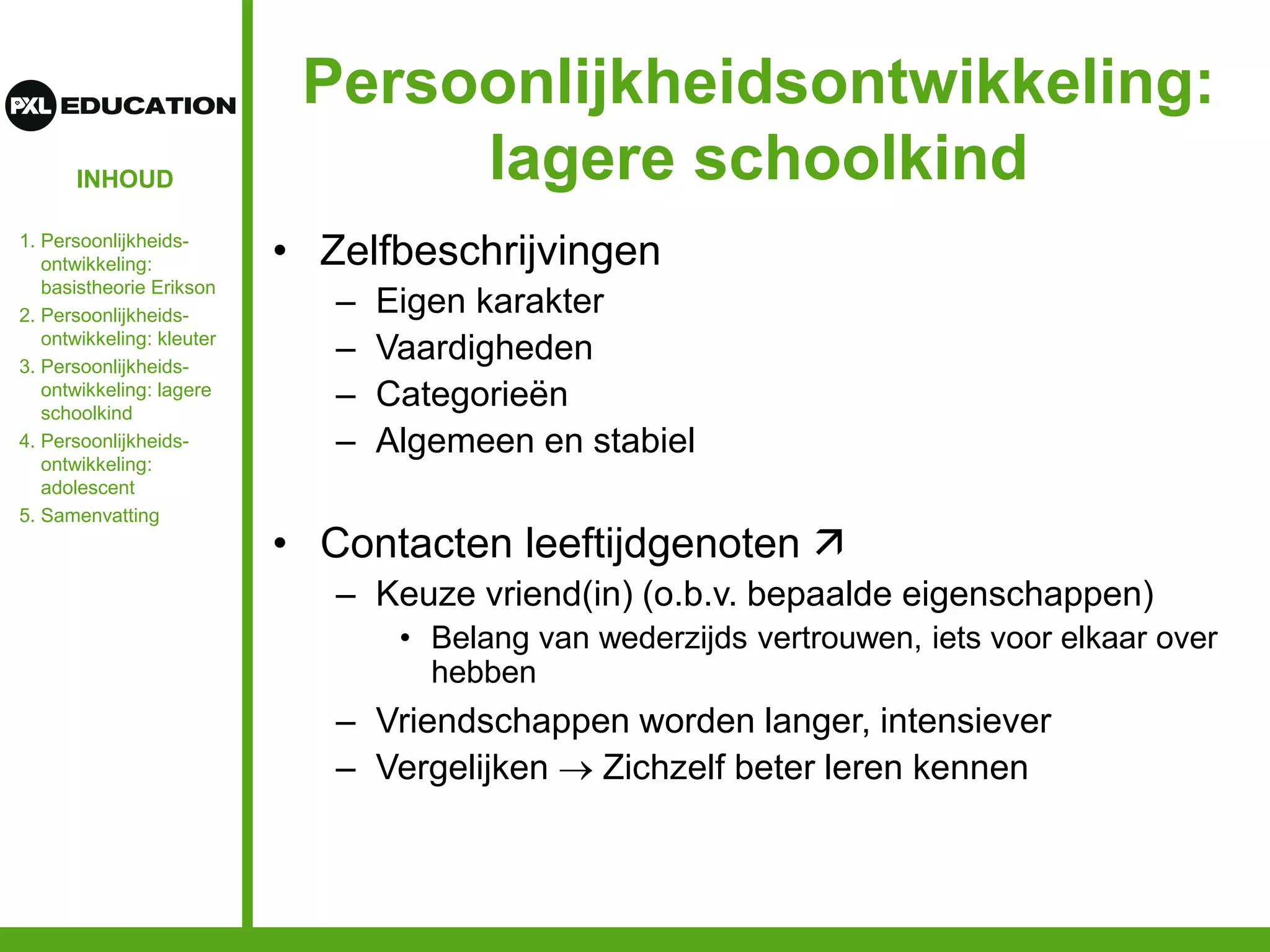 PPT theoretische omkadering (persoonlijkheidsontwikkeling) | PPTX