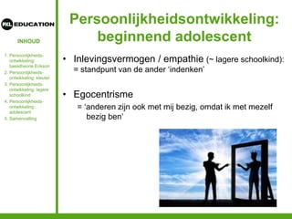 PPT theoretische omkadering (persoonlijkheidsontwikkeling) | PPTX