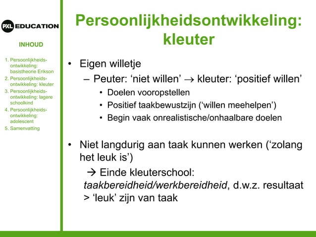 PPT theoretische omkadering (persoonlijkheidsontwikkeling) | PPT