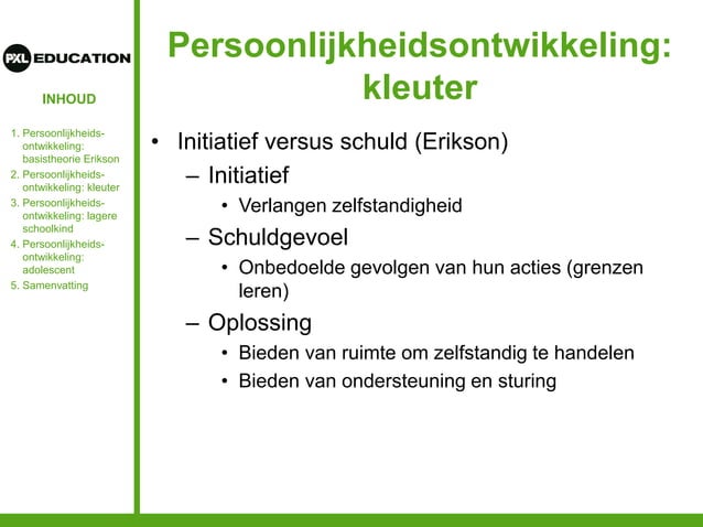 PPT theoretische omkadering (persoonlijkheidsontwikkeling) | PPT