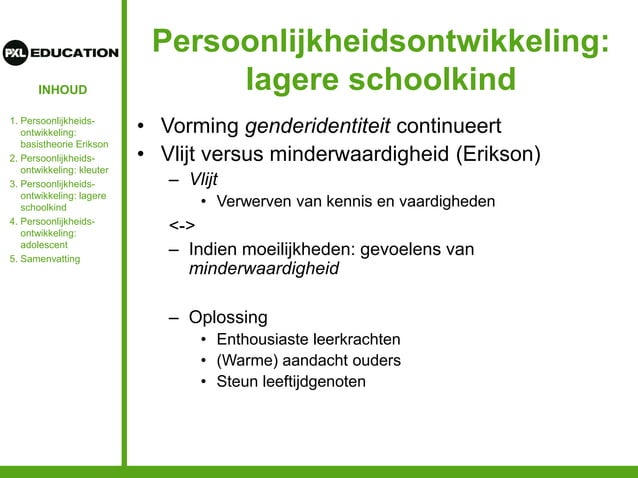 PPT theoretische omkadering (persoonlijkheidsontwikkeling) | PPT