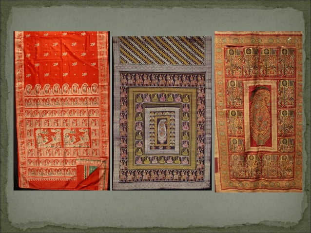 PRESENTATION ON BALUCHARI SAREE OF WEST BENGAL | PDF | Needlework ...