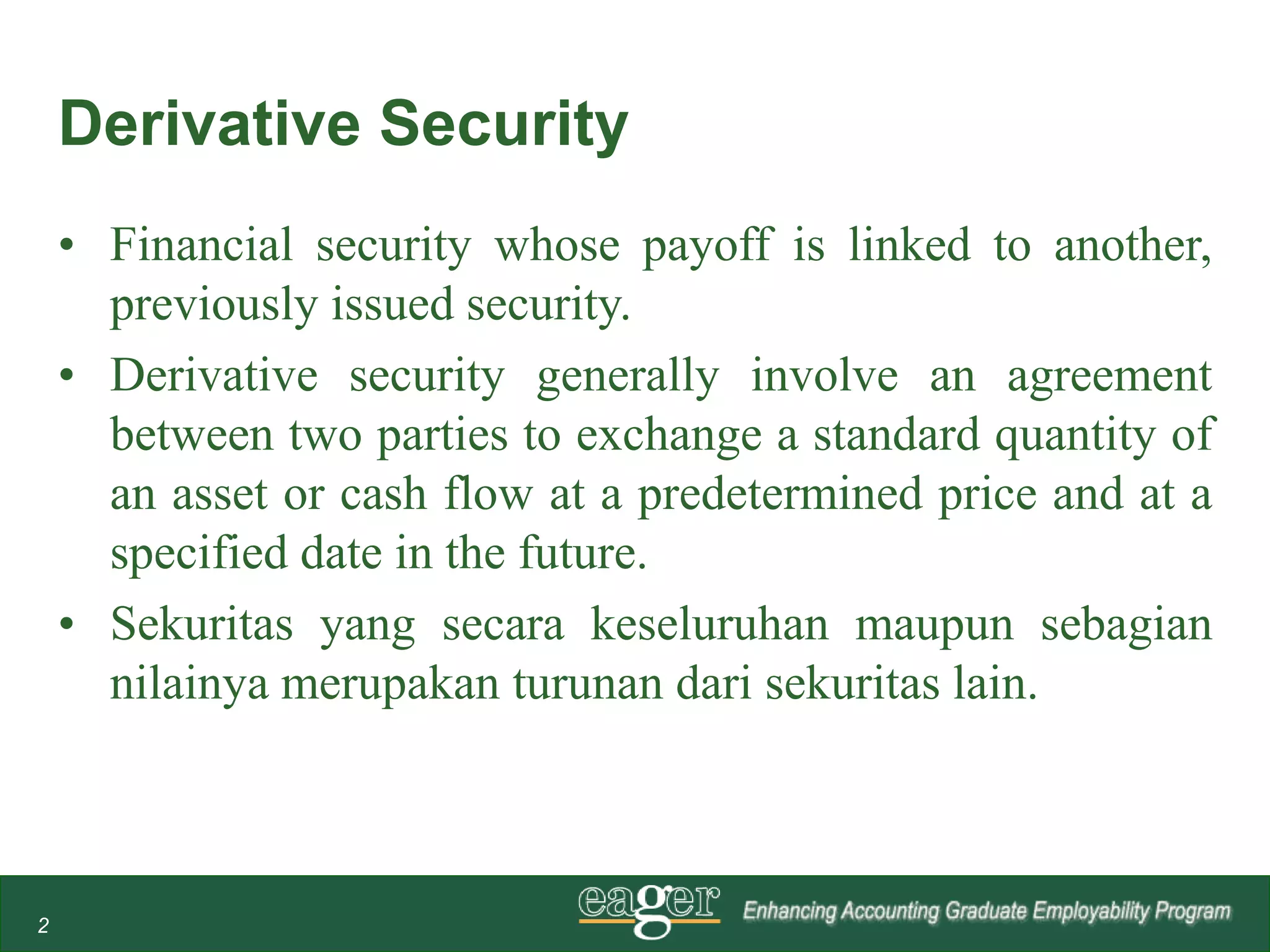 11 Pasar Derivatif | PPT