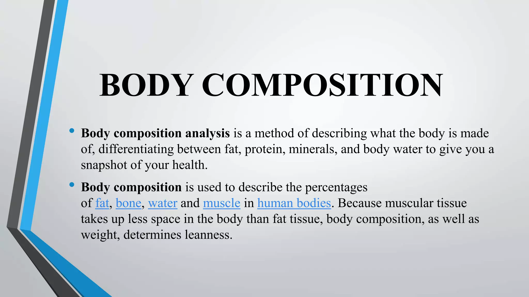 Body composition (Somatotyping) | PPTX