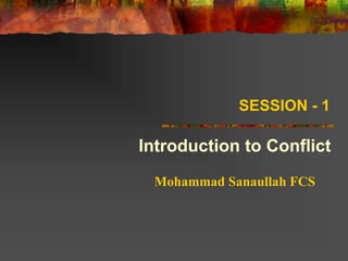 1. introduction to conflict | PPT