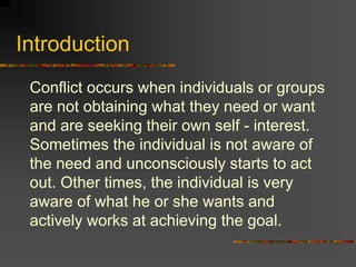 1. introduction to conflict | PPT